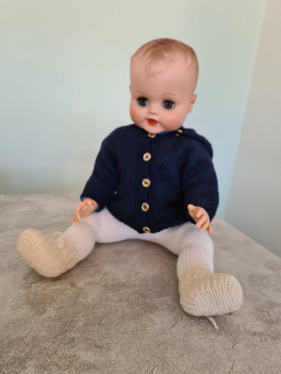 Antike Puppe 1960, Schlafaugen, Trink-Pipi-System (Gebraucht) in ...