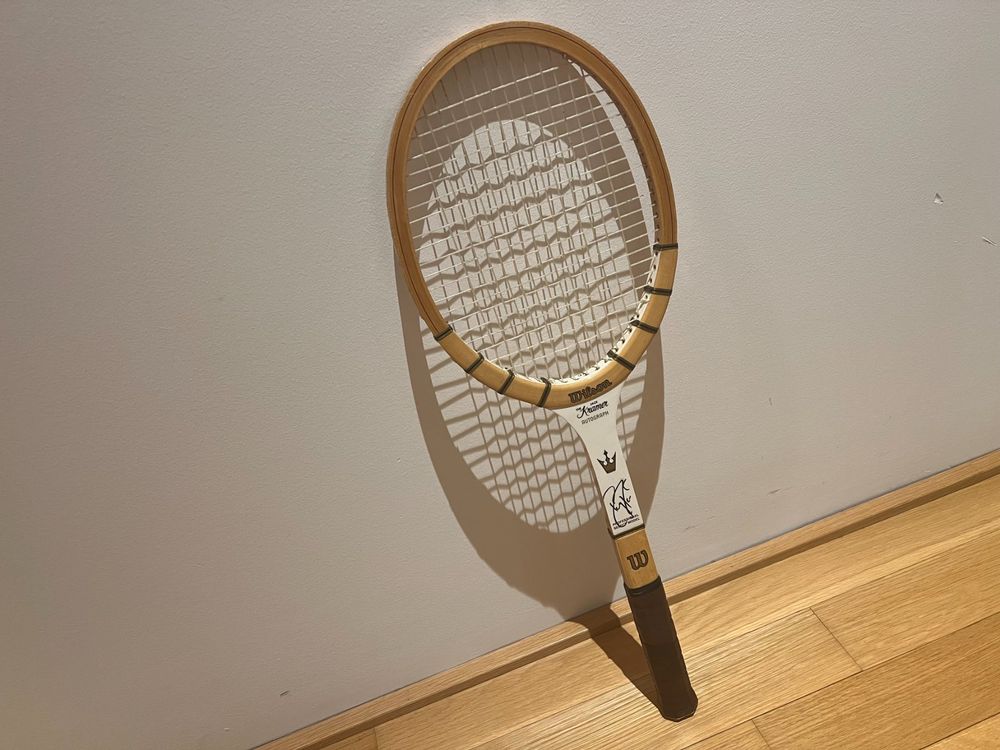 Jack Kramer Autograph Roger Federer Signature / Holz Racket (Gebraucht ...