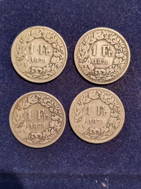 1 FR 1875 - lot 4 Stück | Comprare su Ricardo