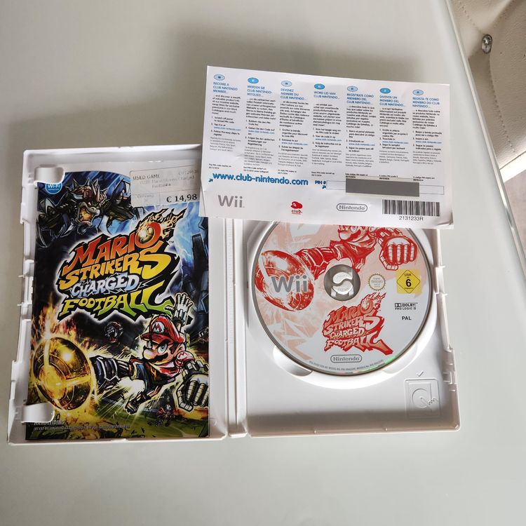 Mario Strikers Charged Football Wii komplett, TOP, Code (Gebraucht) in ...
