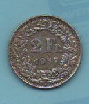 2 Fr. 1957 Silber | Kaufen auf Ricardo