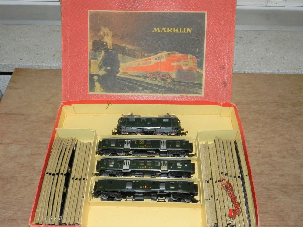 Märklin H0 WS RE 800 (schwarzes Schild) in RE 848/4 Set (Gebraucht) in ...