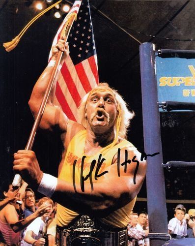 Wrestling: Hulk Hogan - orig. sign. Grossfoto | Kaufen auf Ricardo
