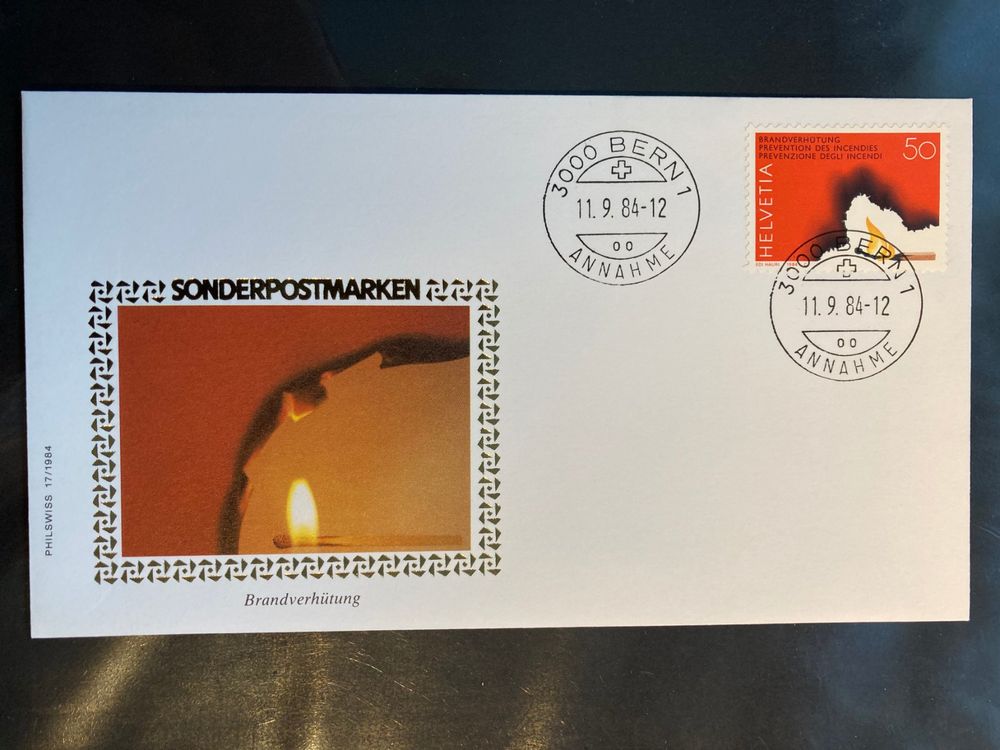 CH 1984 FDC 50Rp Brandverhütung Ortsstempel Bern | Kaufen auf Ricardo