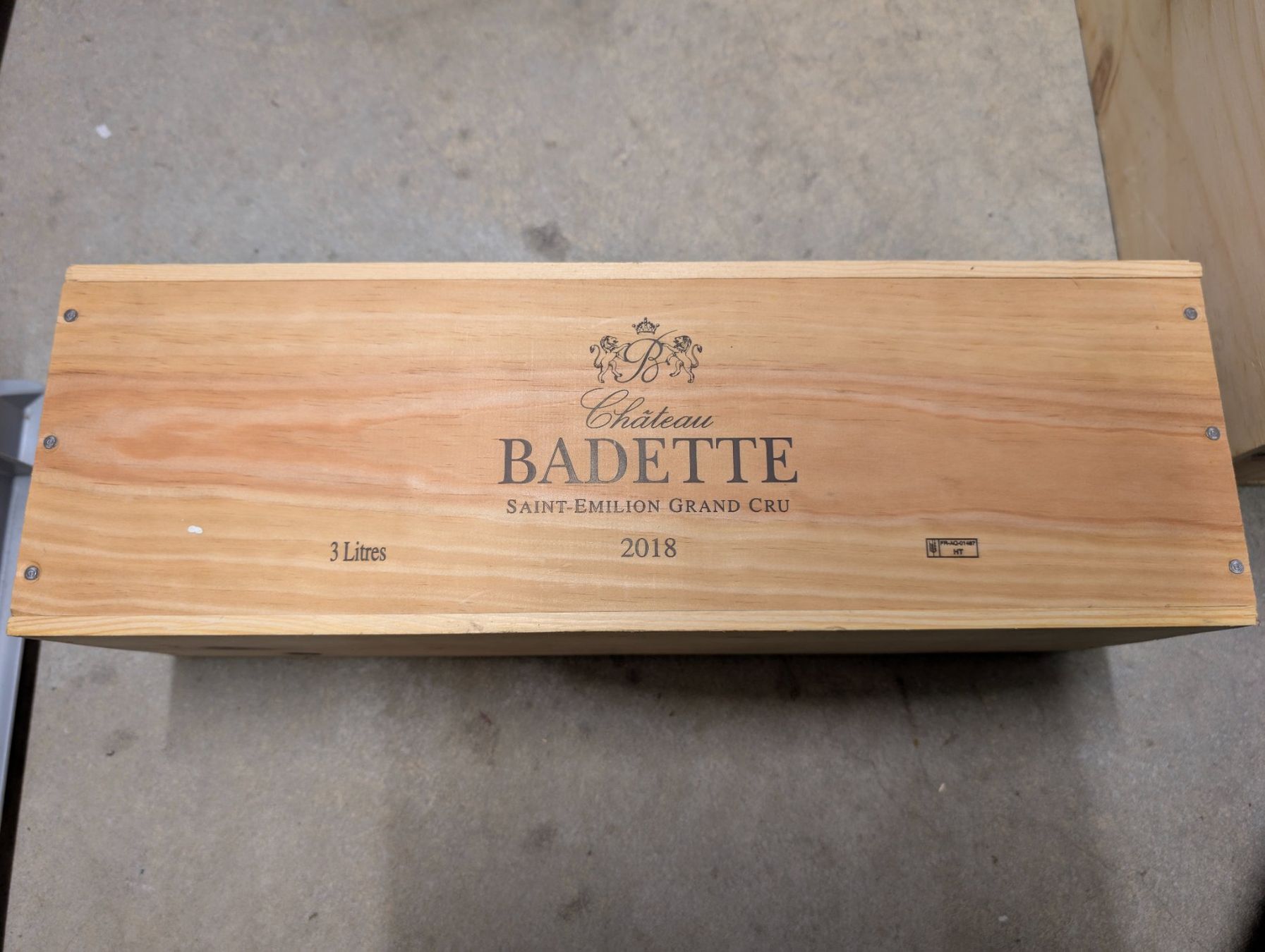 Château Badette Saint-Émilion Grand Cru 300cl 2018 (Neu und ...