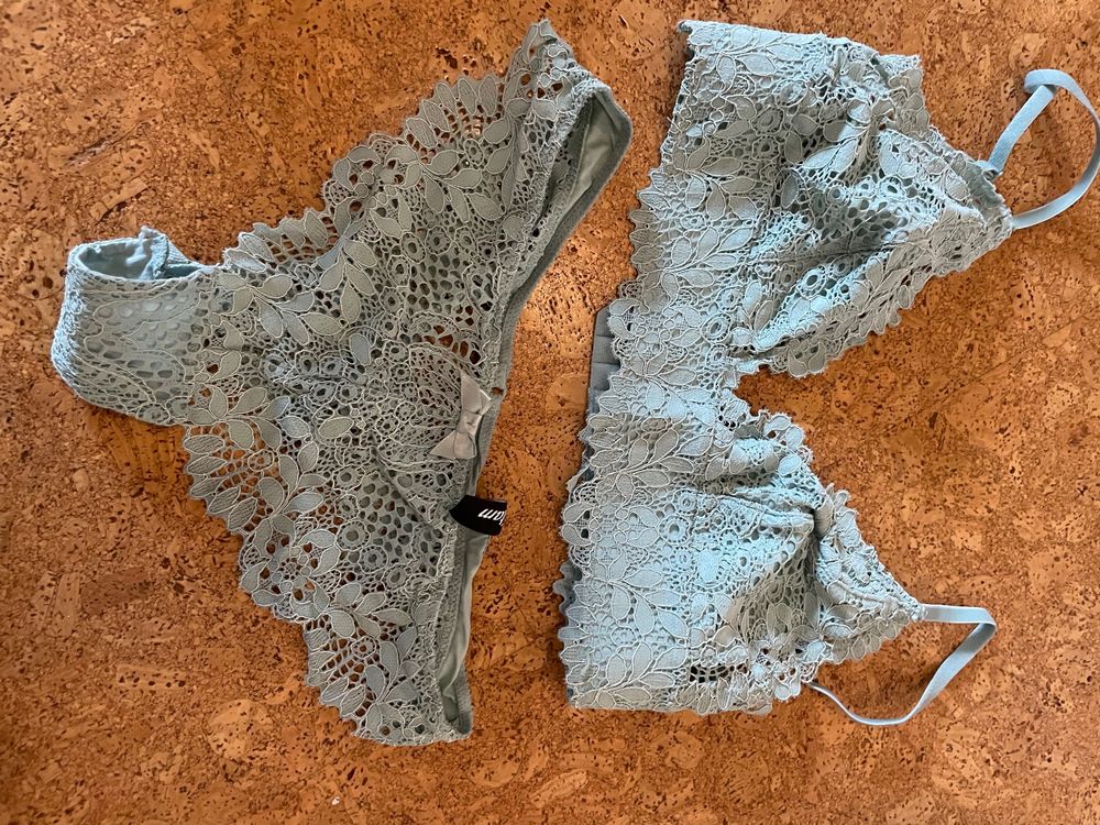 Etam BH 75B und String S - wie neu, dunkelgrün | Kaufen auf Ricardo