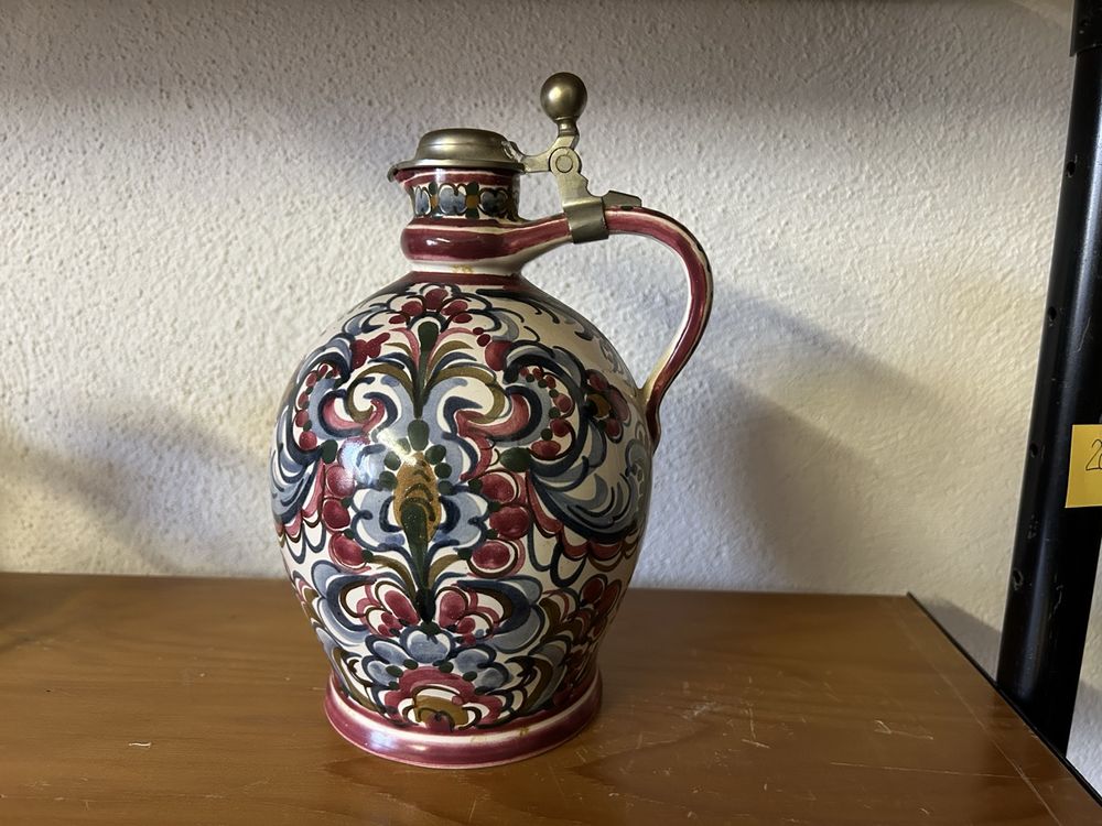 Keramik Krug mit Zinndeckel, ASN 0308 (Gebraucht) in Veltheim AG für CHF 40 – nur Abholung auf ...