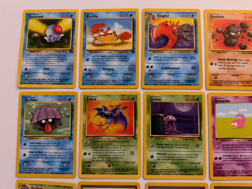 Fossil 20 Pokémon Karten Bundle WOTC 1999 Vintage (Gebraucht) in Luzern ...
