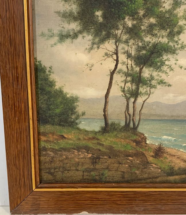 Antike Gemälde Stürmische Szene Berglandschaft & See Anblick (Gebraucht) in Root für CHF 40 ...