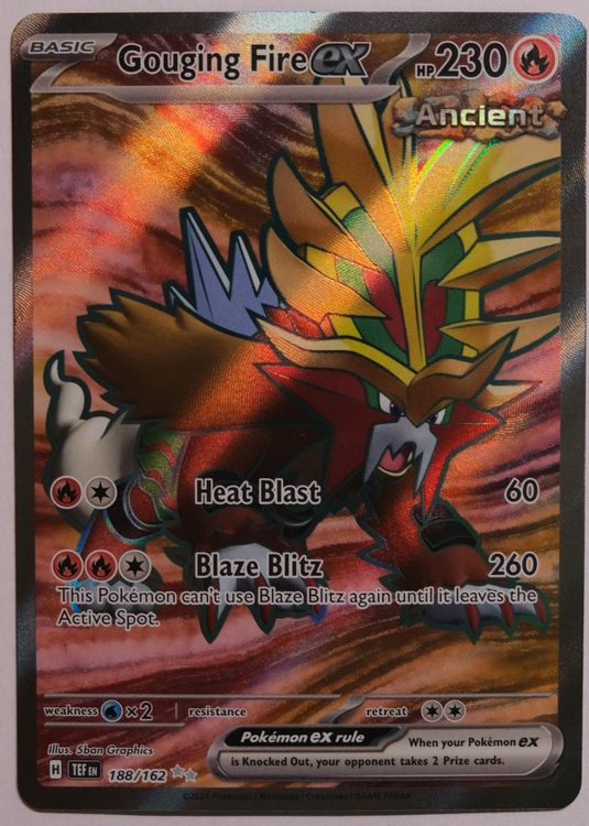 Pokemon Gouging Fire Ex (188/162) von Temporal Forces (Neu (gemäss ...