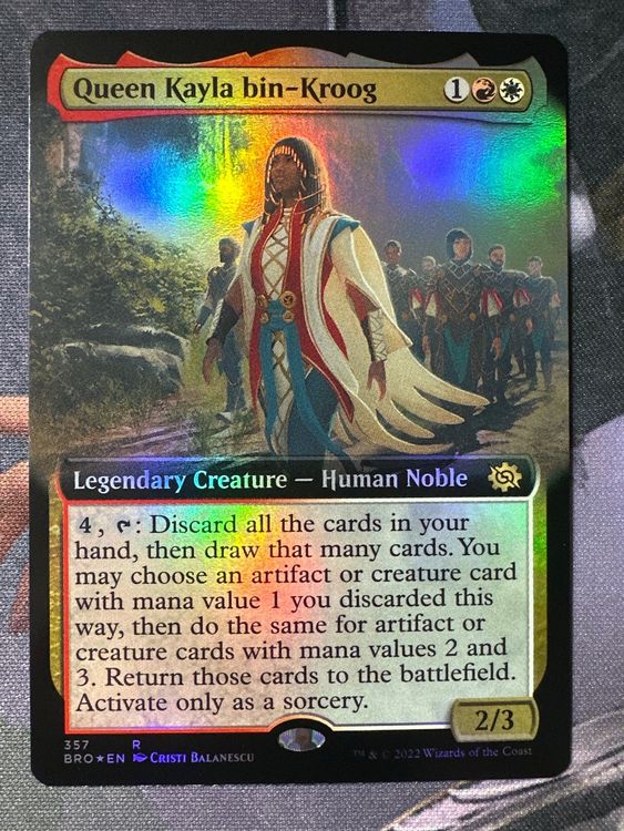 Queen Kayla bin-Kroog FOIL Variant 357 Brothers War (Neu (gemäss ...