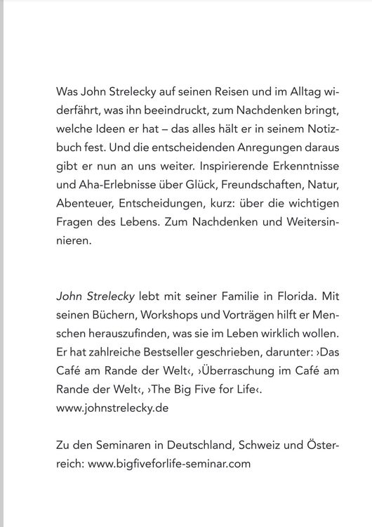 🤍 Folge dem Rat deines Herzens… von John Strelecky, neu 🤍 (Neu (gemäss ...