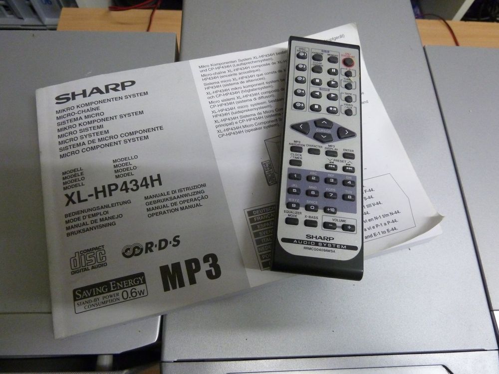 Sharp XL-HP434 Micro Hi-Fi Anlage mit CD Wechsler (Gebraucht) in ...