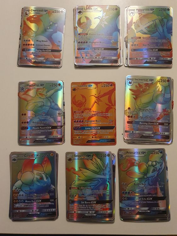 Big Pokemon Card Collection GX EX Rainbow Rare Full Art Holo (Gebraucht ...