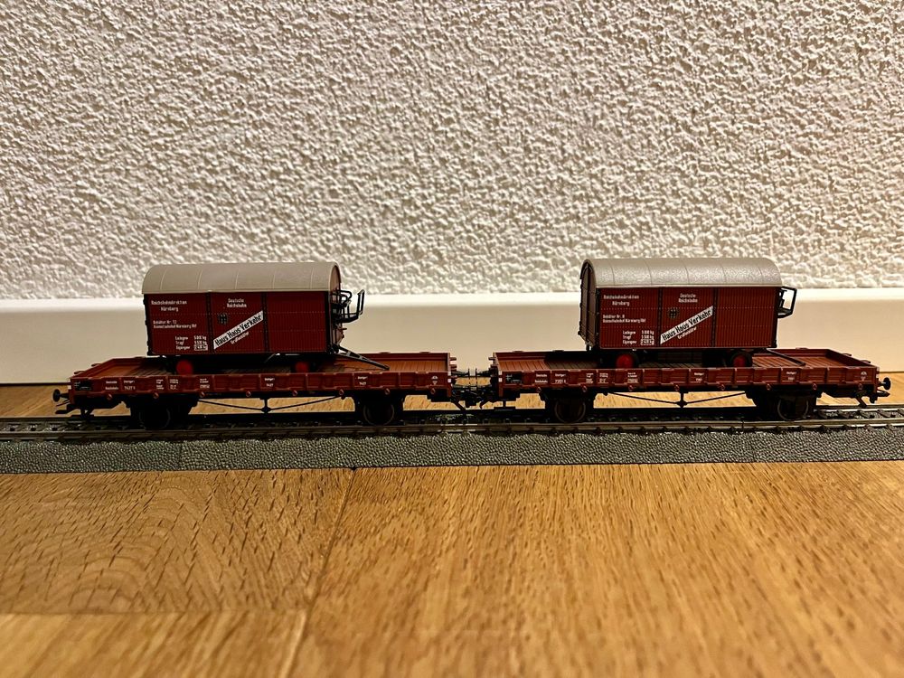 Märklin Güterwagen Rungenwagen inkl. Ladung aus Set 48829 | Kaufen auf ...