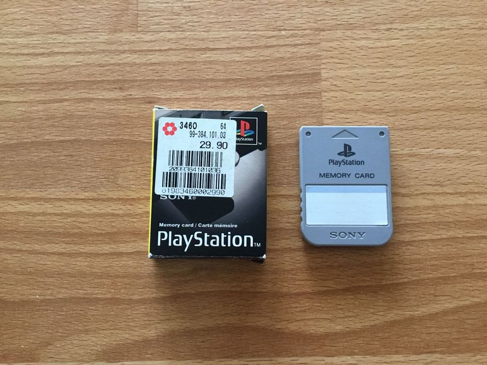 PS1 PSX Memory Card Original mit OVP Sammler ab 1.- | Kaufen auf Ricardo