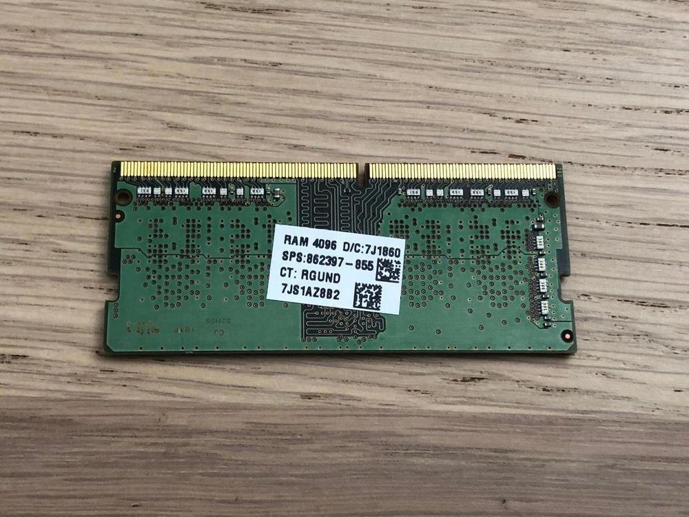 4GB RAM/Arbeitsspeicher, 1Rx16 PC4-2666V-SC0-11, DDR4-2666 (Gebraucht ...