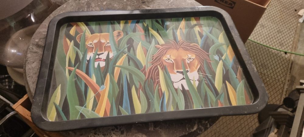 Vintage Tablett Löwendesign Raul del Rio (Gebraucht) in Basel für CHF ...