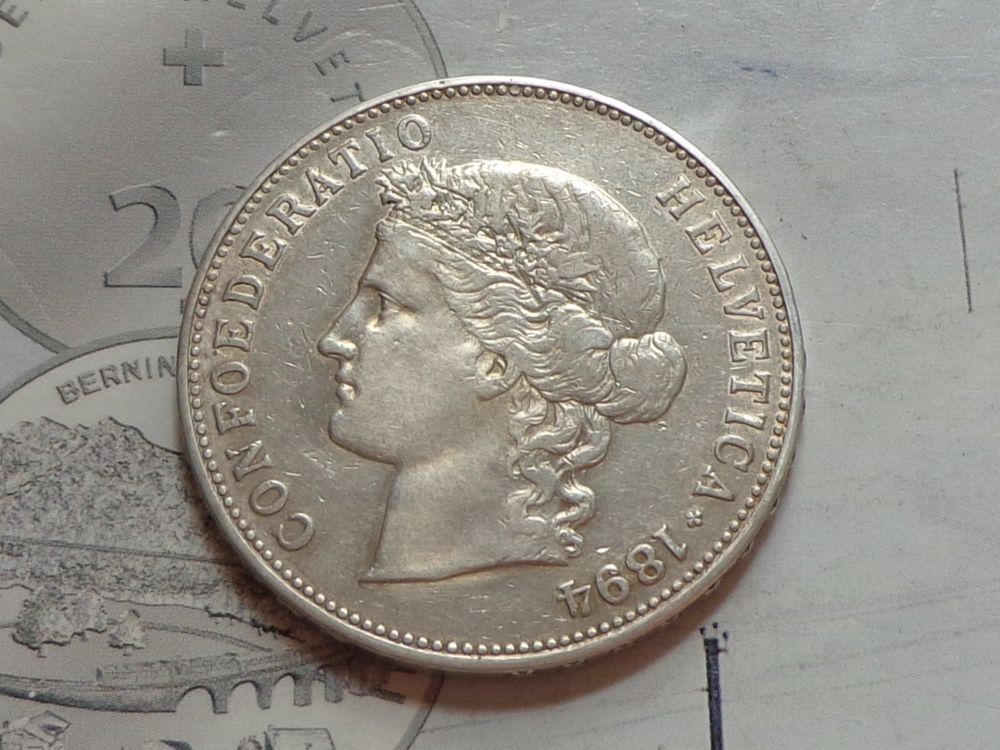 5 Fr. 1894 B **Belle date - RARE** (Gebraucht) in Pully für CHF 649 – mit Lieferung auf Ricardo ...