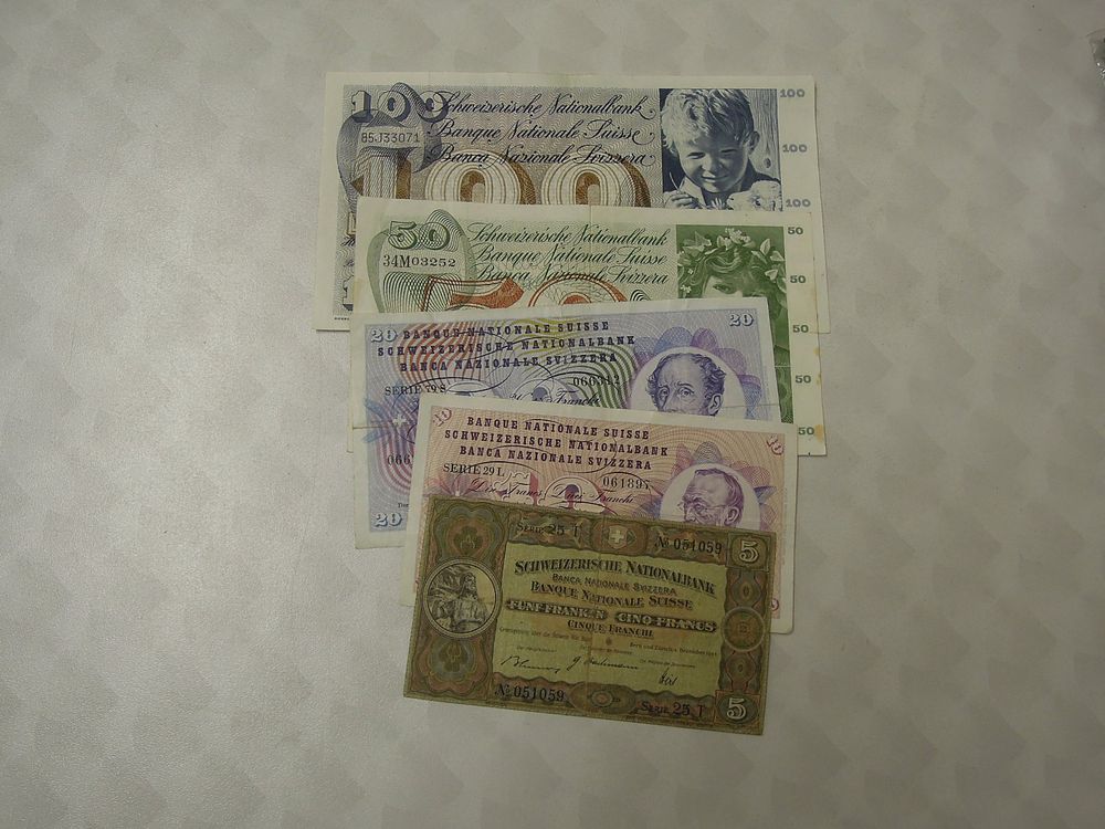 CH Banknoten 5 – 100 Franken 185 Franken bitte lesen (Gebraucht) in Bad ...