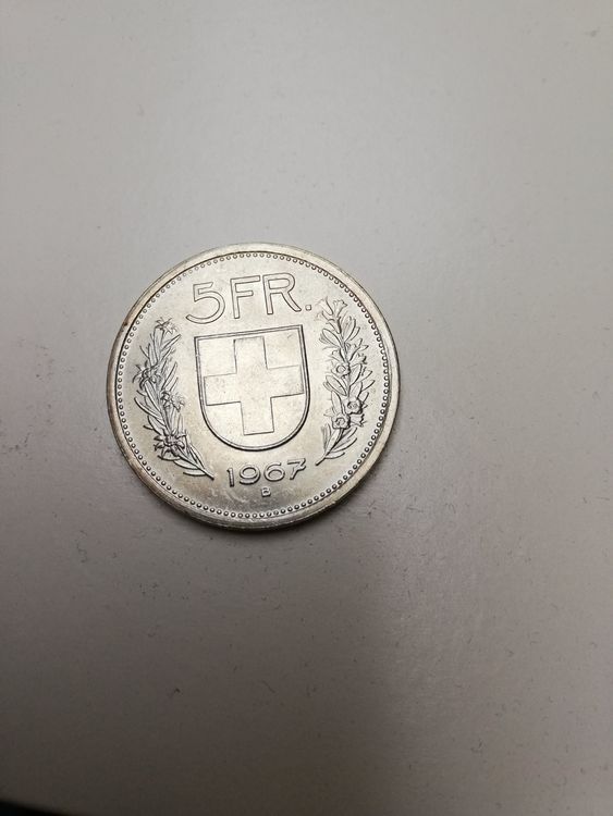 Silbermünze 5 Franken 1967 (Gebraucht) in Glashütten für CHF 7 – mit Lieferung auf Ricardo kaufen
