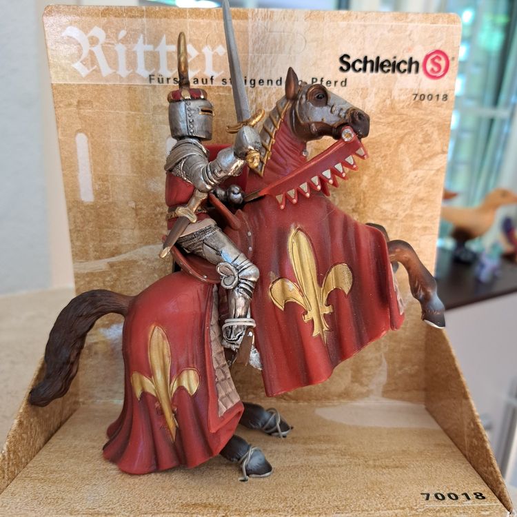 Schleich 70018 Fürst auf steigendem Pferd (Neu und originalverpackt) in ...