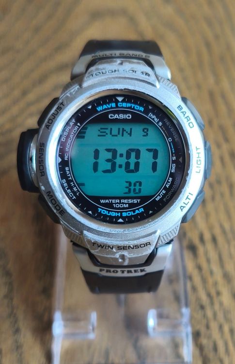Casio Pro Trek PRW-500 Wave Ceptor Tough Solar Twin Sensor (Gebraucht ...