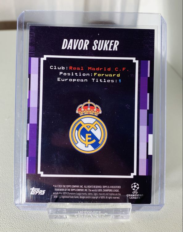 2024-25 Topps Decades Davor Suker 25/25 Real Madrid (Neu (gemäss ...