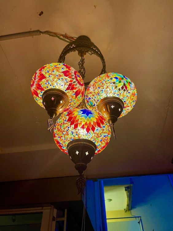 orientalische marokkanische bzw. türkische Glas Mosaik Lampe | Kaufen auf Ricardo