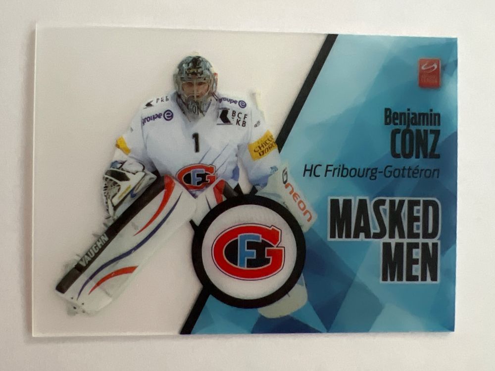 Benjamin Conz Masked Men HCFG Fribourg Gotteron Goalie (Gebraucht) in ...