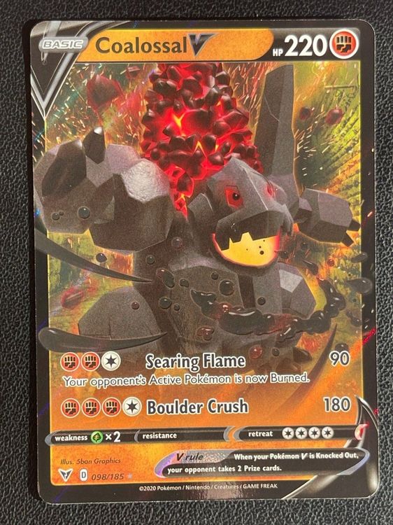 Coalossal V 098/185 Ultra Rare Pokémon Vivid Voltage (Neu (gemäss ...