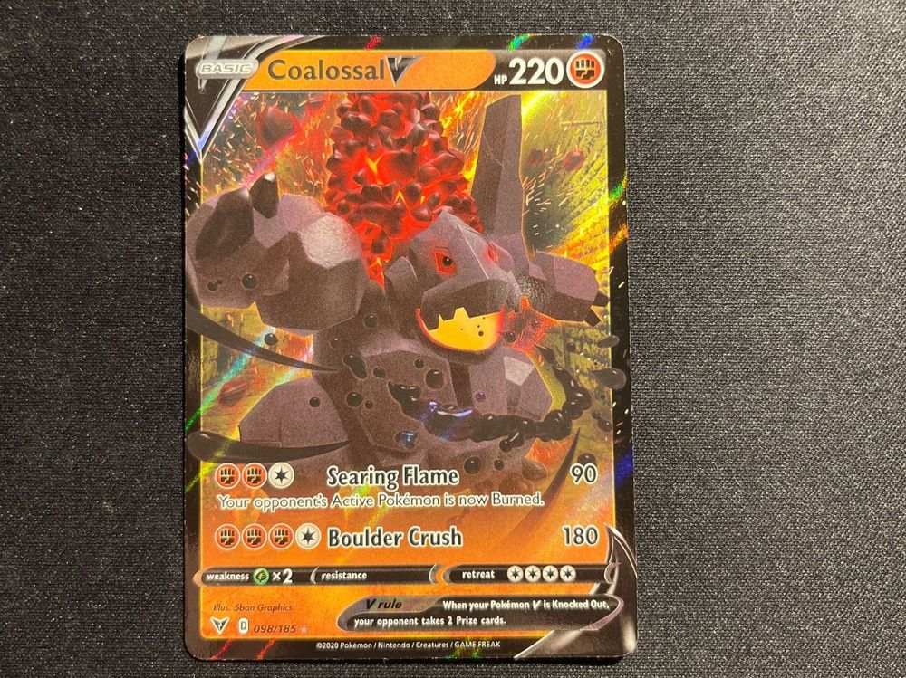 Coalossal V 98 Pokemon Card Karte Vivid Voltage (Gebraucht) in ...
