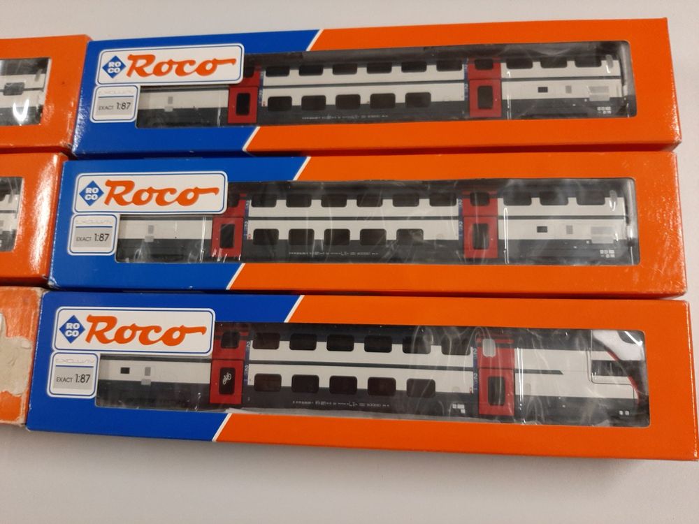 Roco IC-2000-Doppelstockzug (sechsteilig) + Verstärkungsmodu (Neu und ...