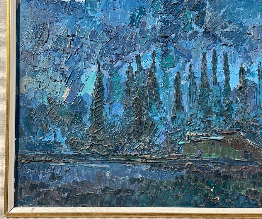 Impressionistisches Berg Landschaft Gemälde unleserlich Sign | Kaufen auf Ricardo