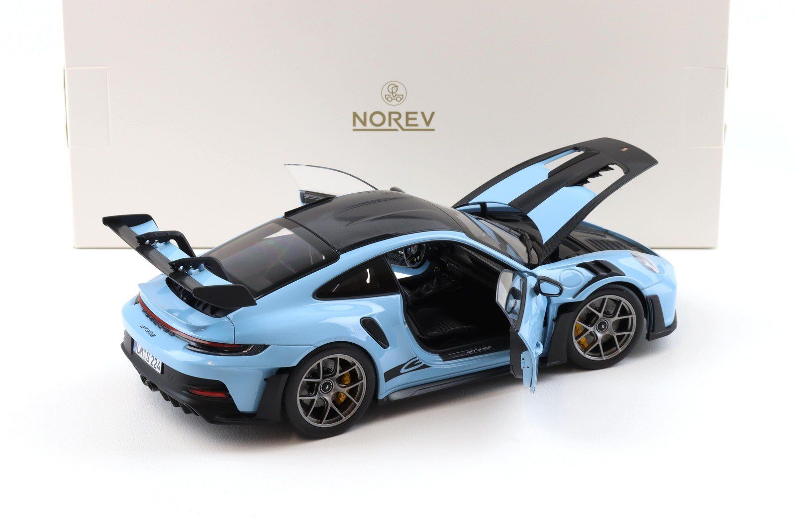 Porsche 911 GT3 RS Weissach Package 2022 Gulf blue 1/18 NEU (Neu und ...