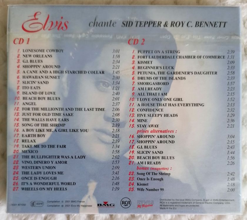 Elvis Presley chante Sid Tepper & Roy C. Bennett - CD Set (Gebraucht) in für CHF 25 – mit ...