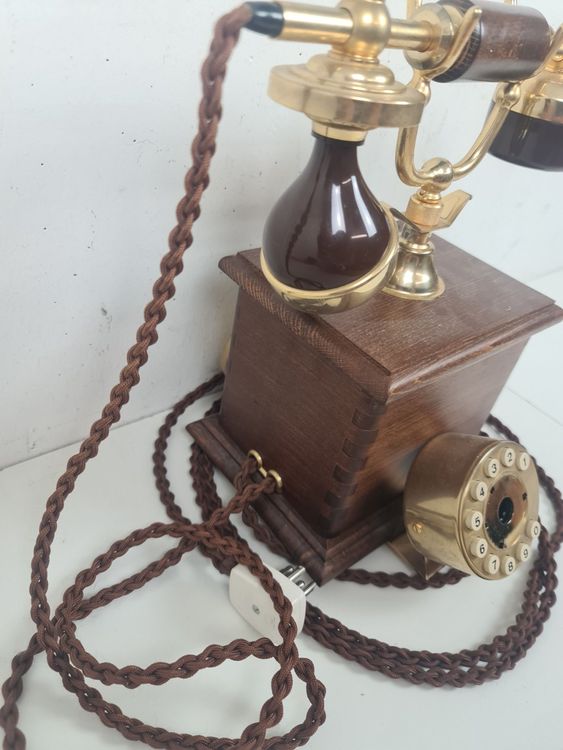 Telefon - Antik - Holz / Metall - TOP Angebot!!! - ab 1.-!!! | Kaufen ...