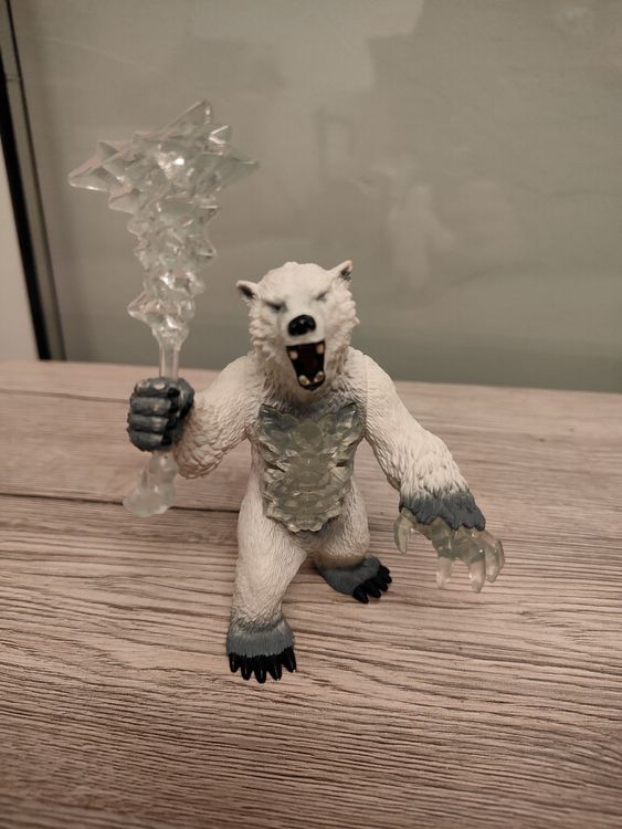 Schleich Eldrador Blizzard Bär mit Waffe Deko Fantasy Bestie (Gebraucht ...