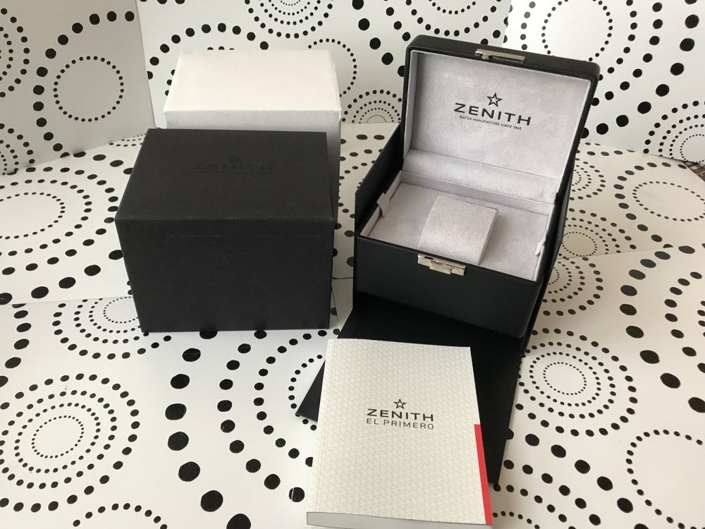 ZENITH ORIGINAL - WATCH CASE BOX ECRIN - SCHACHTEL - NEW !!! (Neu ...