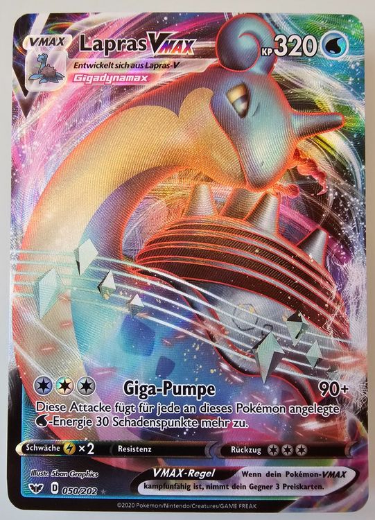 Pokemon Karte Lapras Vmax | Kaufen auf Ricardo
