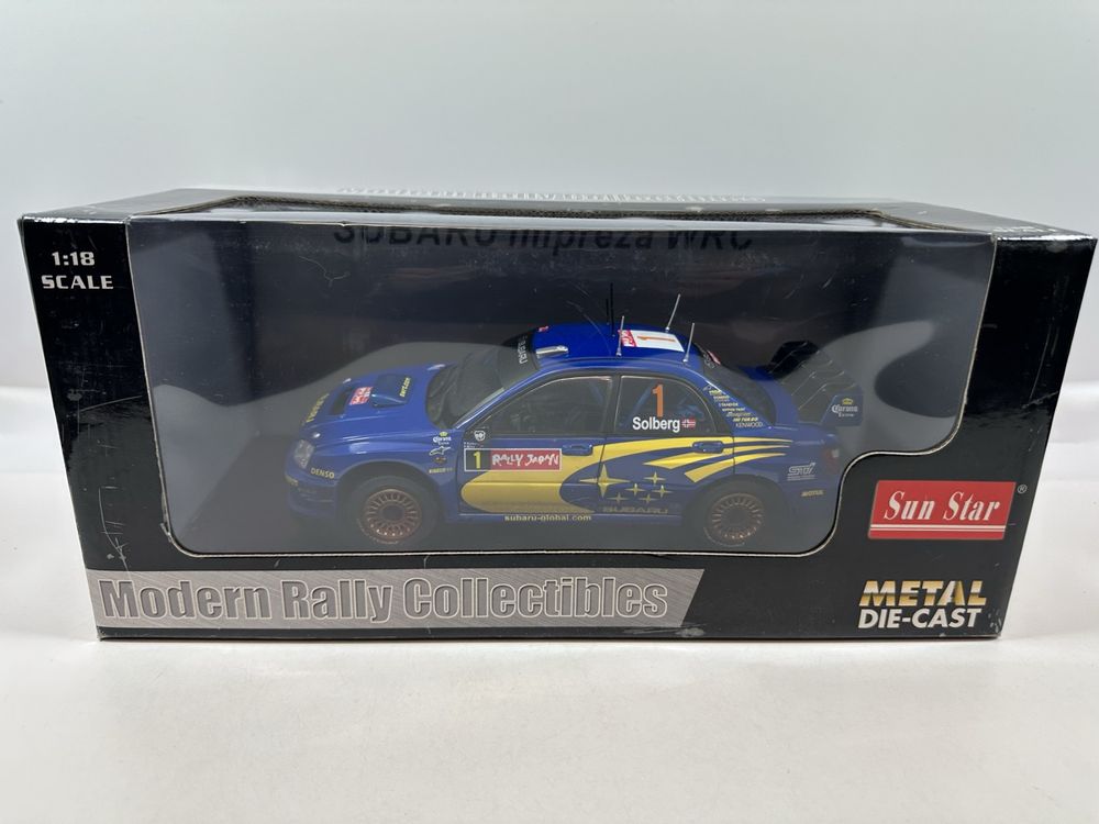 Subaru Impreza WRC 1:18 Rally Japan, Solberg/Mills, SUN STAR (Neu ...