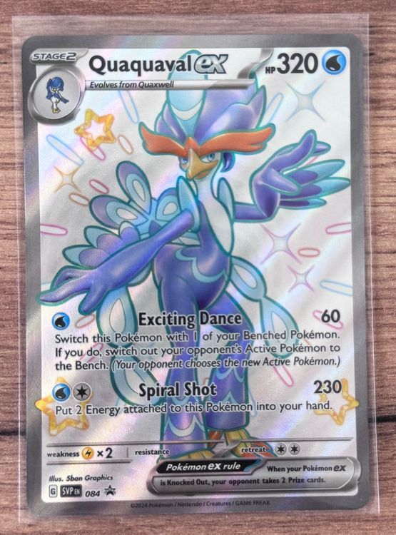 Quaquaval ex FULL ART SHINY Pokemon PROMO SVP 084 (Neu (gemäss ...