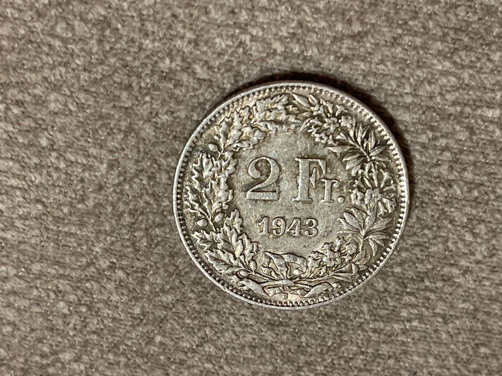 2 Franken 1943 Silbermünze | Kaufen auf Ricardo