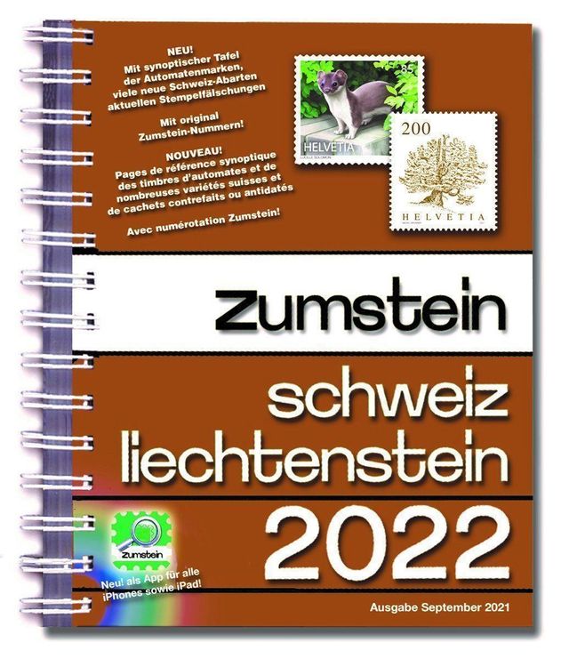 ZUMSTEIN-Katalog Schweiz NEU 2022, 38.00 (Neu und originalverpackt) in Stäfa für CHF 38 – mit ...