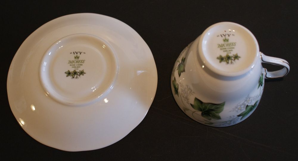Mocca Tassen IVY, duchesse bone china Porzellan England Efeu | Kaufen ...