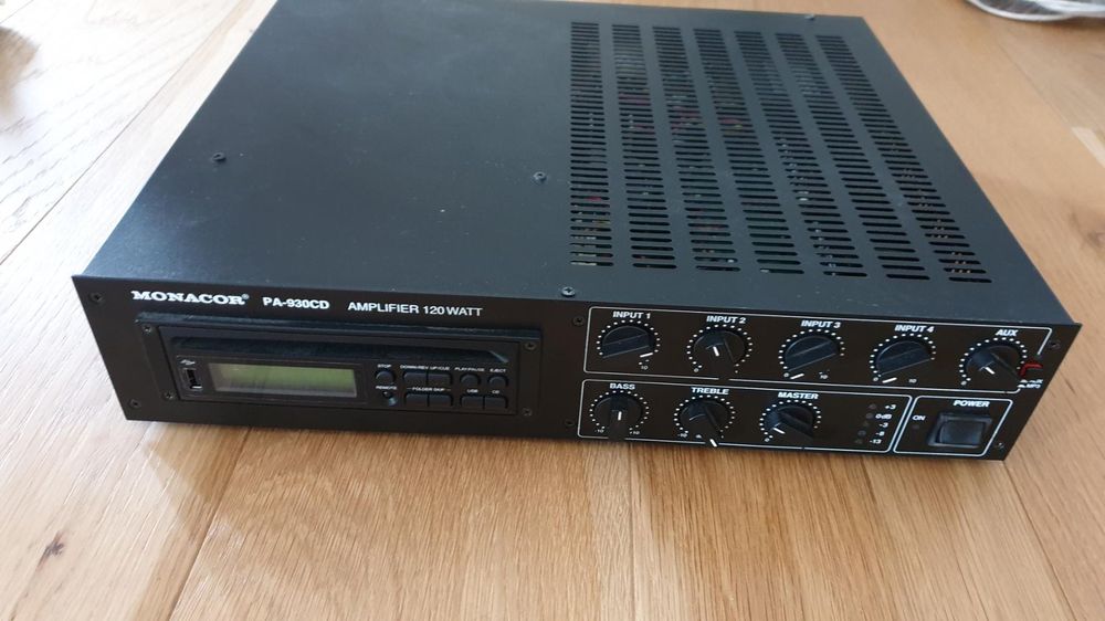 Monacor PA-930CD ELA Mischverstärker, 120W, ELA 70/100V, 4Oh (Gebraucht) in Hefenhofen für CHF ...