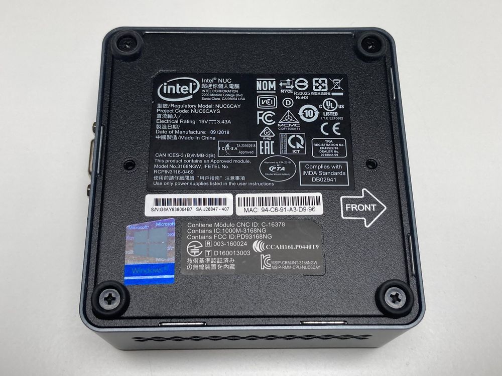 Mini Ordinateur Intel NUC6CAY / 16Go Ram / 2To / Windows 10 | Kaufen ...