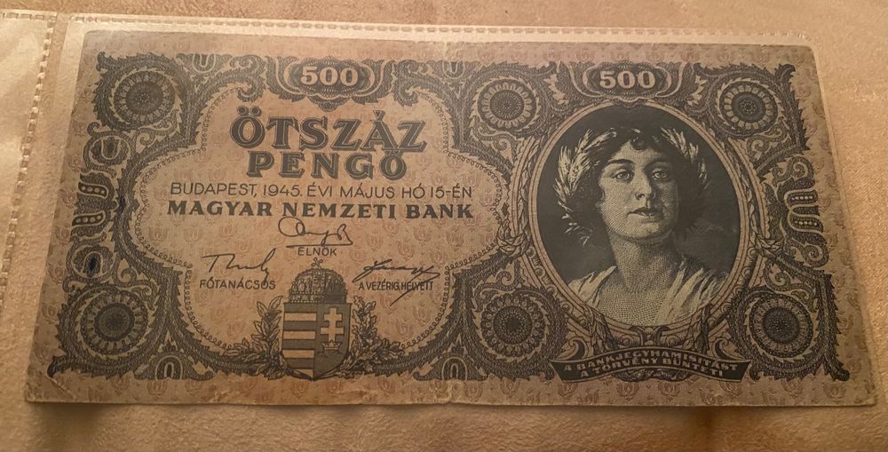 Ungarn Magyar 500 Pengö 1945 vorzüglich (Gebraucht) in Pfäffikon ZH für ...
