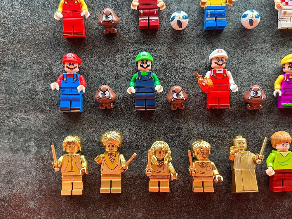 22 x spezielle Figuren - Minifiguren Mario Harry Potter (Gebraucht) in ...