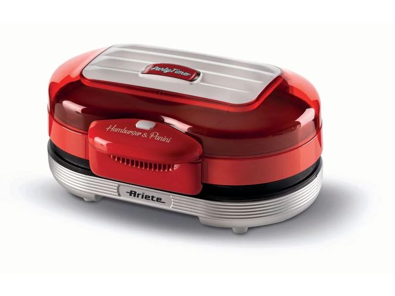 Ariete Hamburger-Grill Party Time ARI-205-RD 1200 W, Rot/Wei (Neu und ...